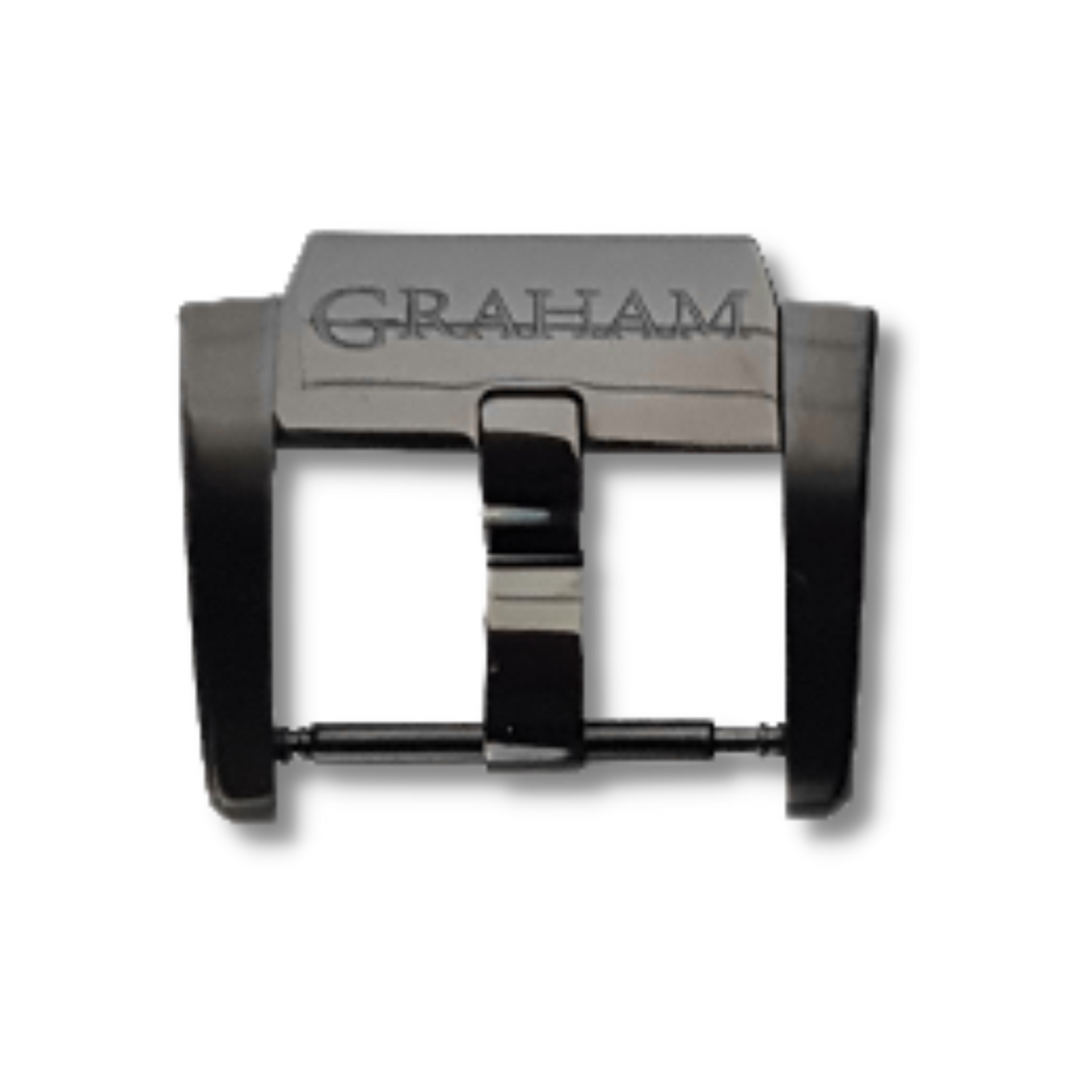 BKF209H - BLACK DLC PIN BUCKLE - GRAHAM WATCHES