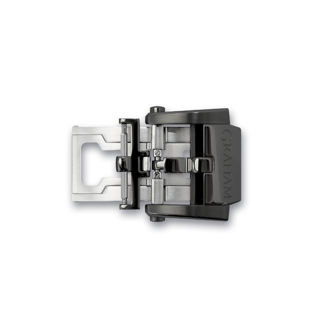 BDF206N - BLACK FOLDING BUCKLE - GRAHAM WATCHES